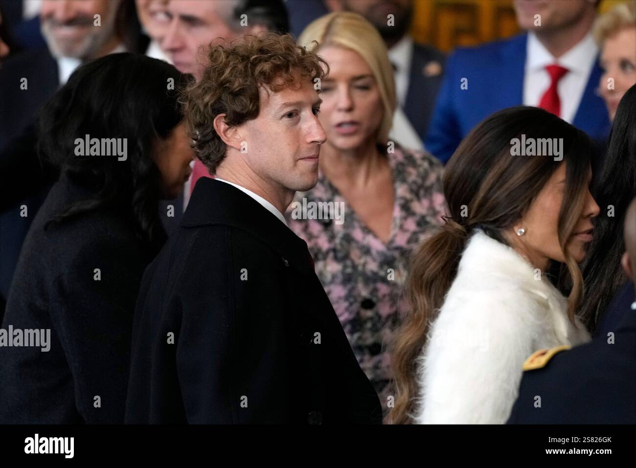 Facebook CEO Mark Zuckerberg attends the 60th Presidential Inauguration ...