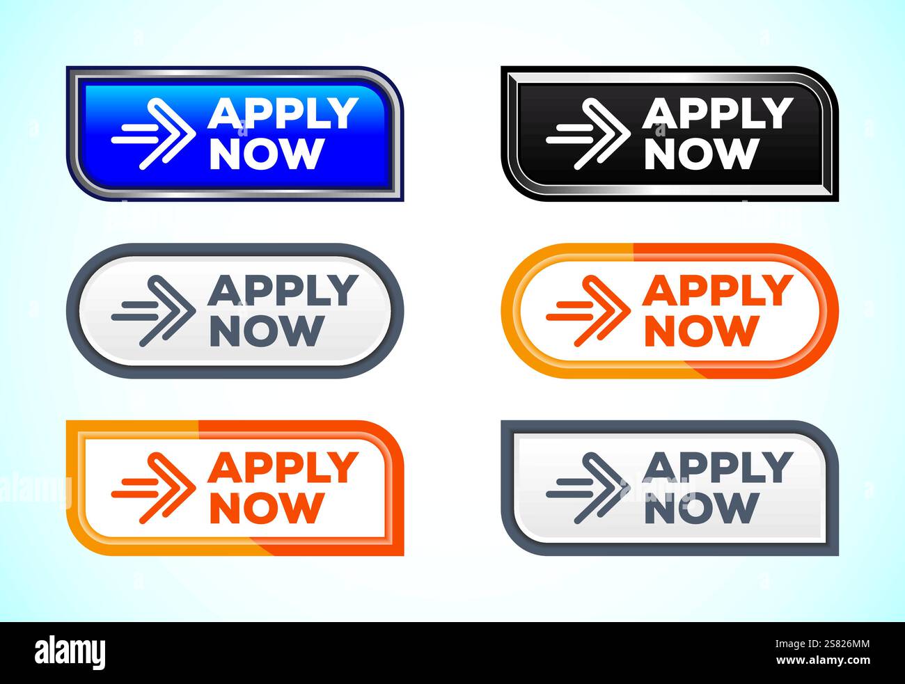 APPLY NOW button, Suitable for mobile app, and website UI design Stock ...