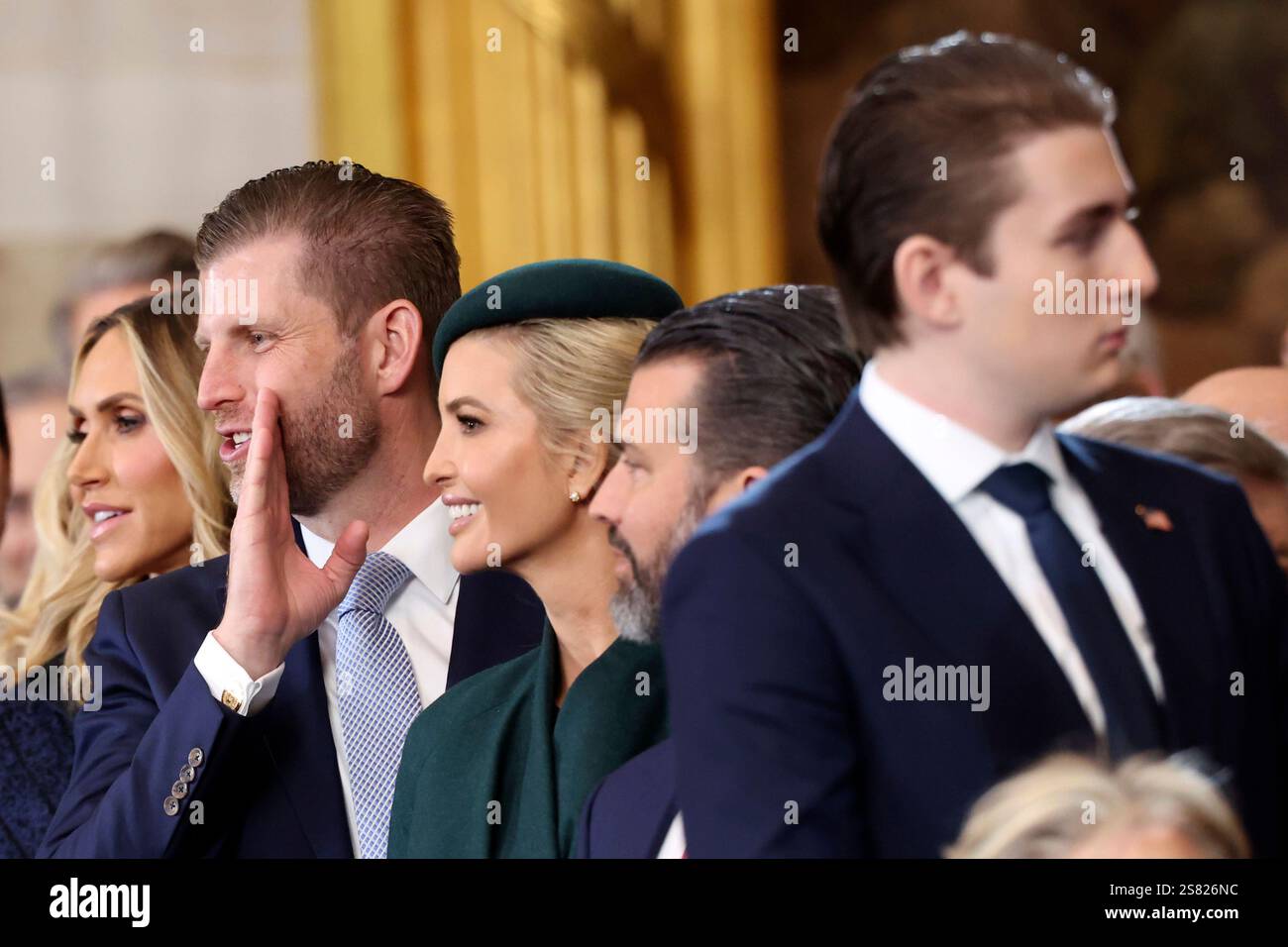 Lara Trump, from left, Eric Trump, Ivanka Trump, Donald Trump Jr. and ...