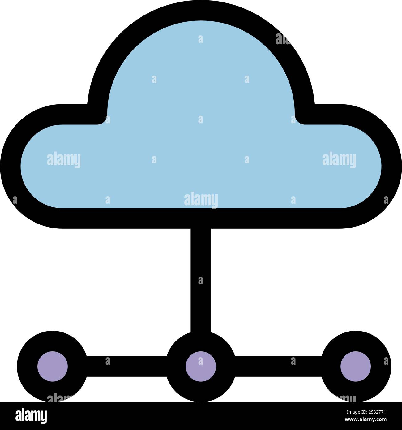 Cloud computing symbol - Cloud computing, cloud infrastructure, technology and network icon ...