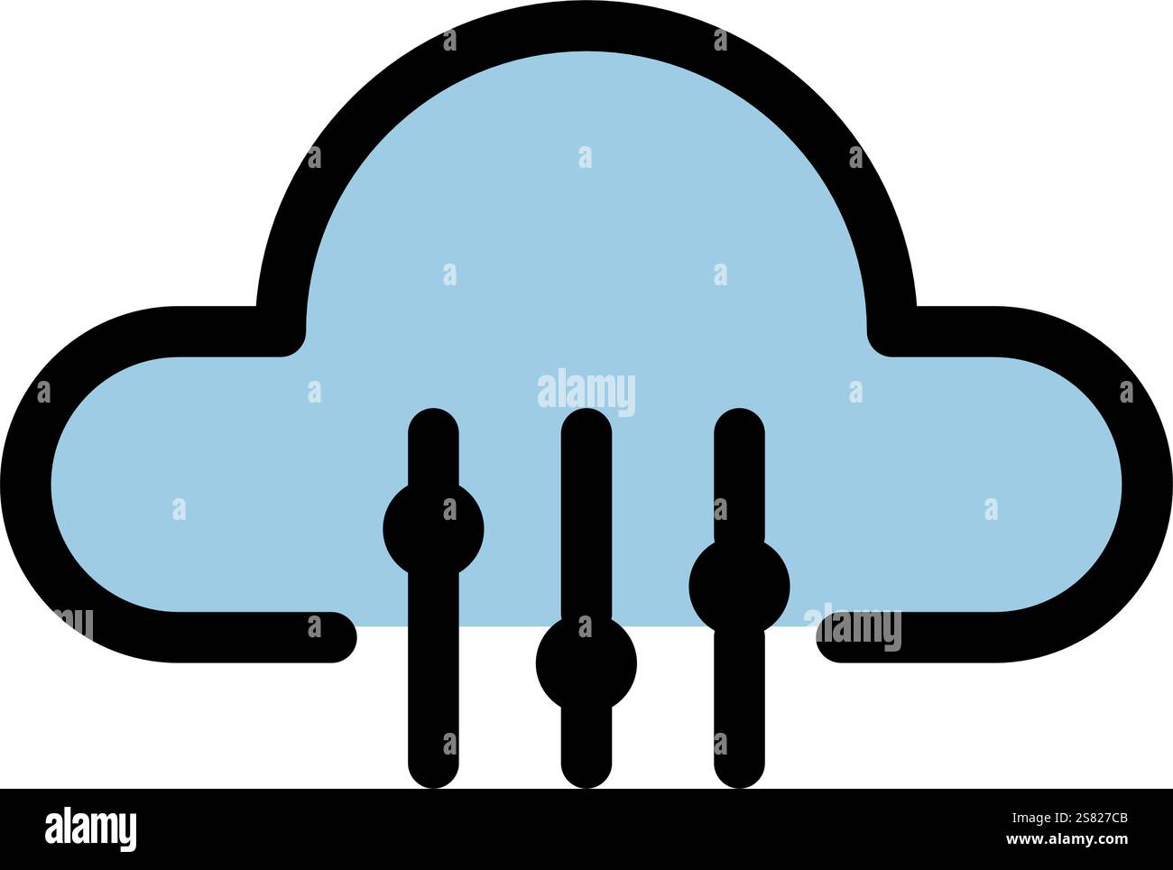 Cloud computing symbol - Cloud computing, cloud infrastructure, technology and network icon ...