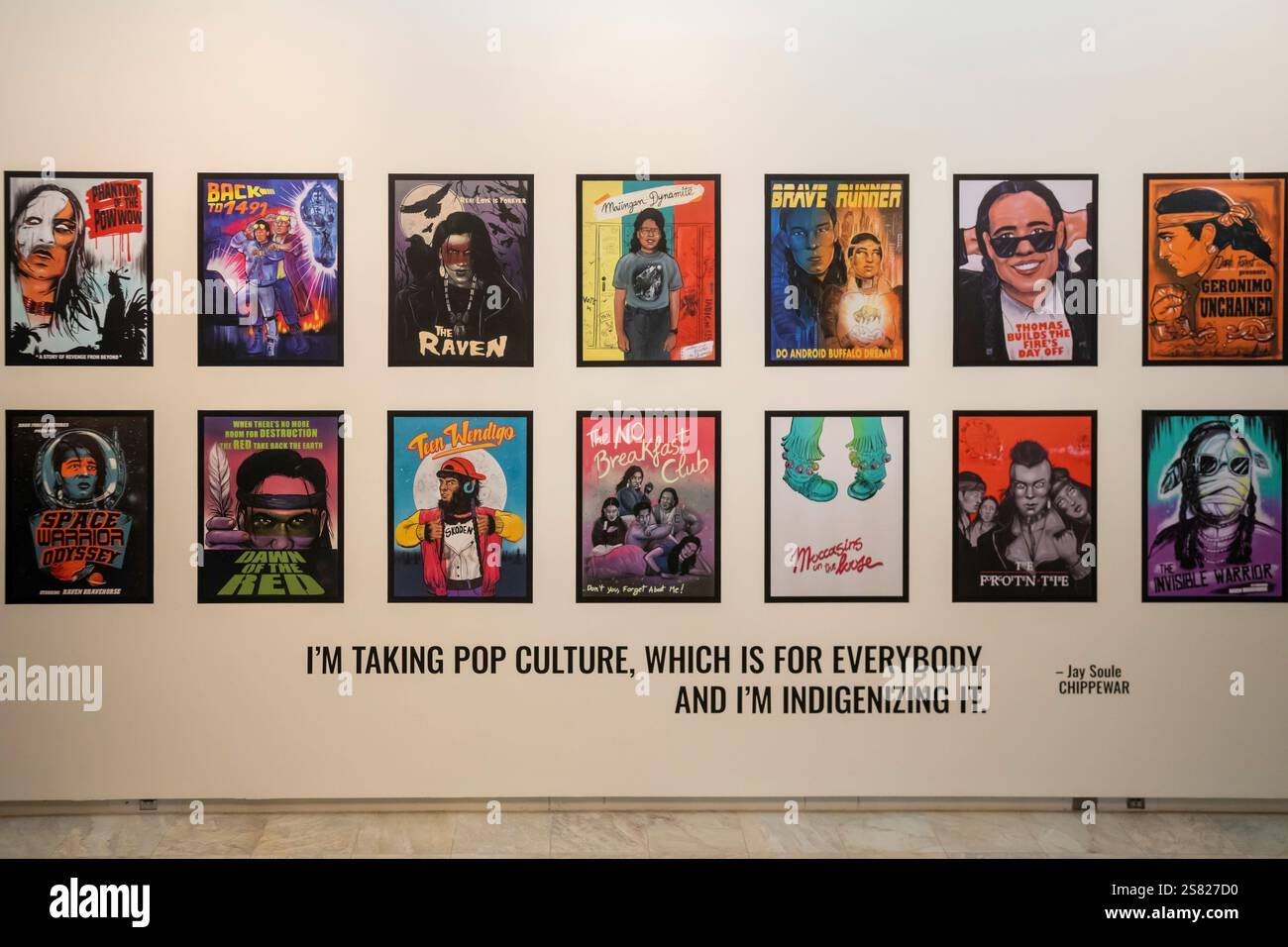 London, Ontario, Canada - Museum London. Artist Jay Soule (Chippewar ...