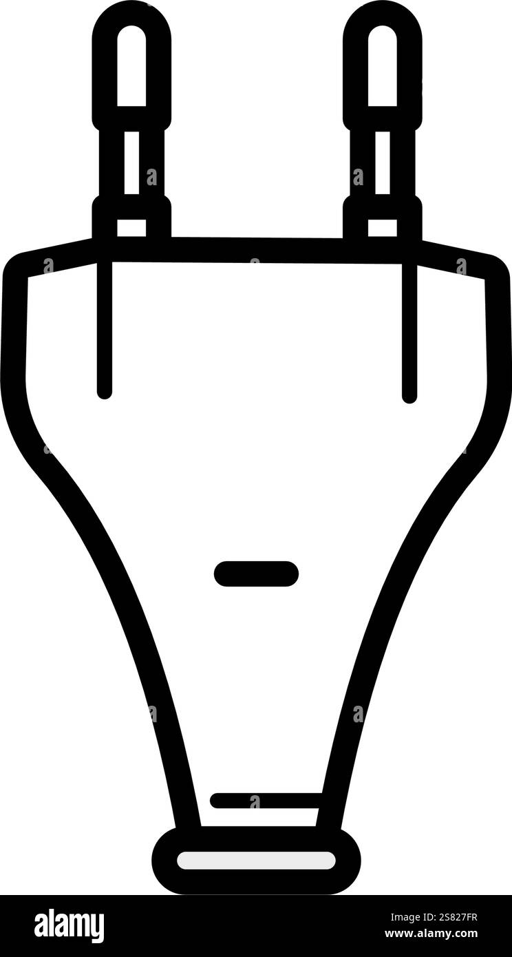 Charging simple vector icon Black and White Stock Photos & Images - Alamy