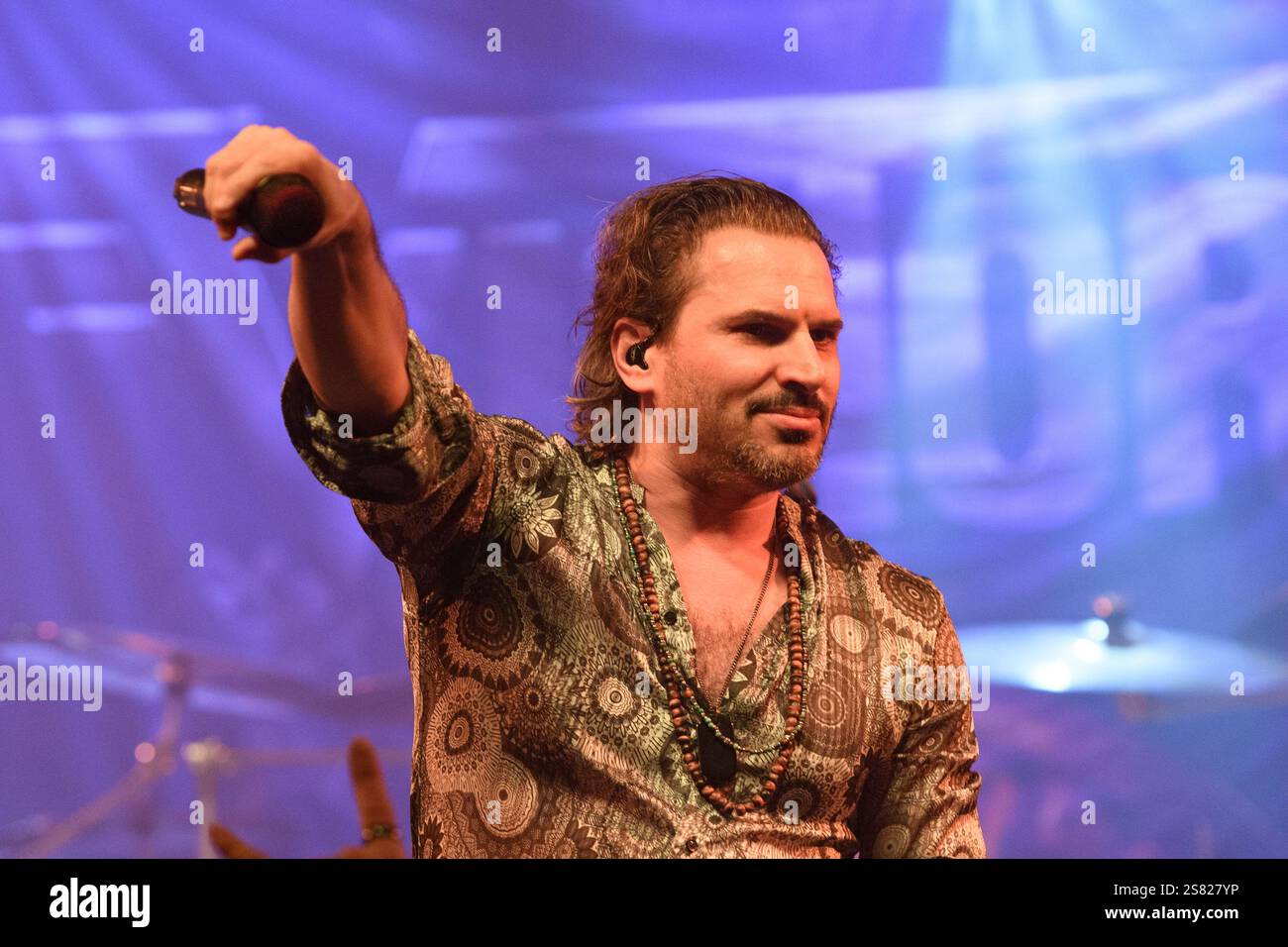 Munich, Germany, January 17th 2025: Gianni Pontillo (Vocals) of Victory ...