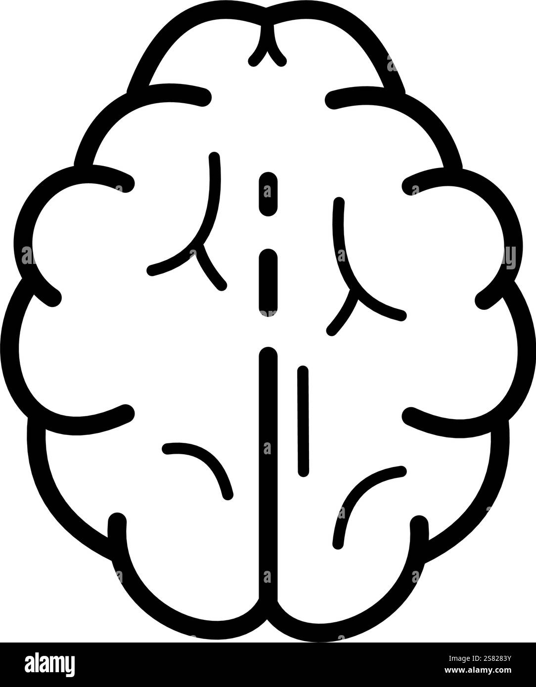 human brain - vector icon Stock Vector Image & Art - Alamy