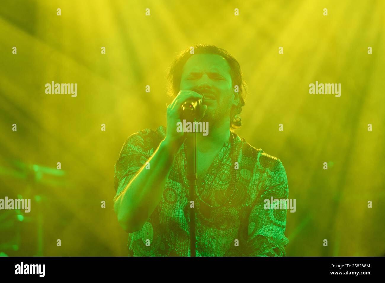 Munich, Germany, January 17th 2025: Gianni Pontillo (Vocals) of Victory ...