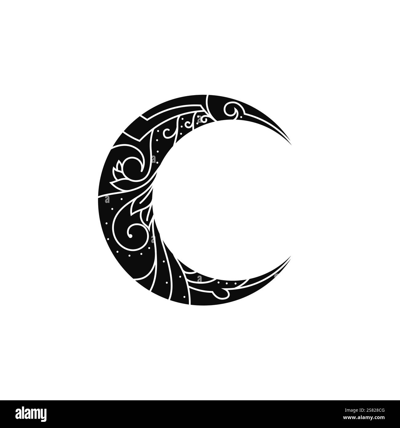 black tribal vector logo design icon and sign tribal Stock Vector Image ...