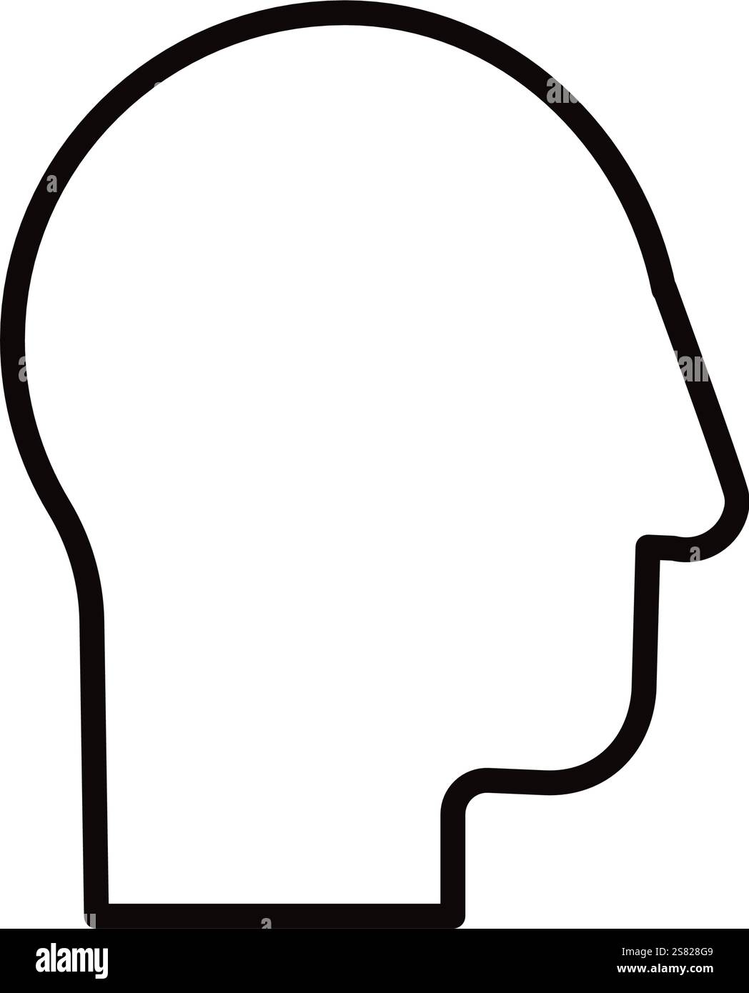 Man head thinking on Stock Vector Images - Alamy