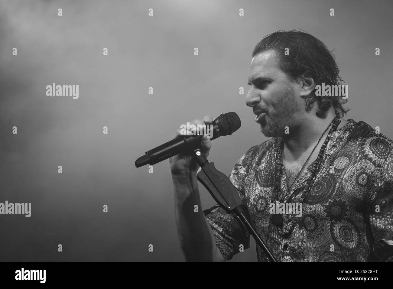 Munich, Germany, January 17th 2025: Gianni Pontillo (Vocals) of Victory ...