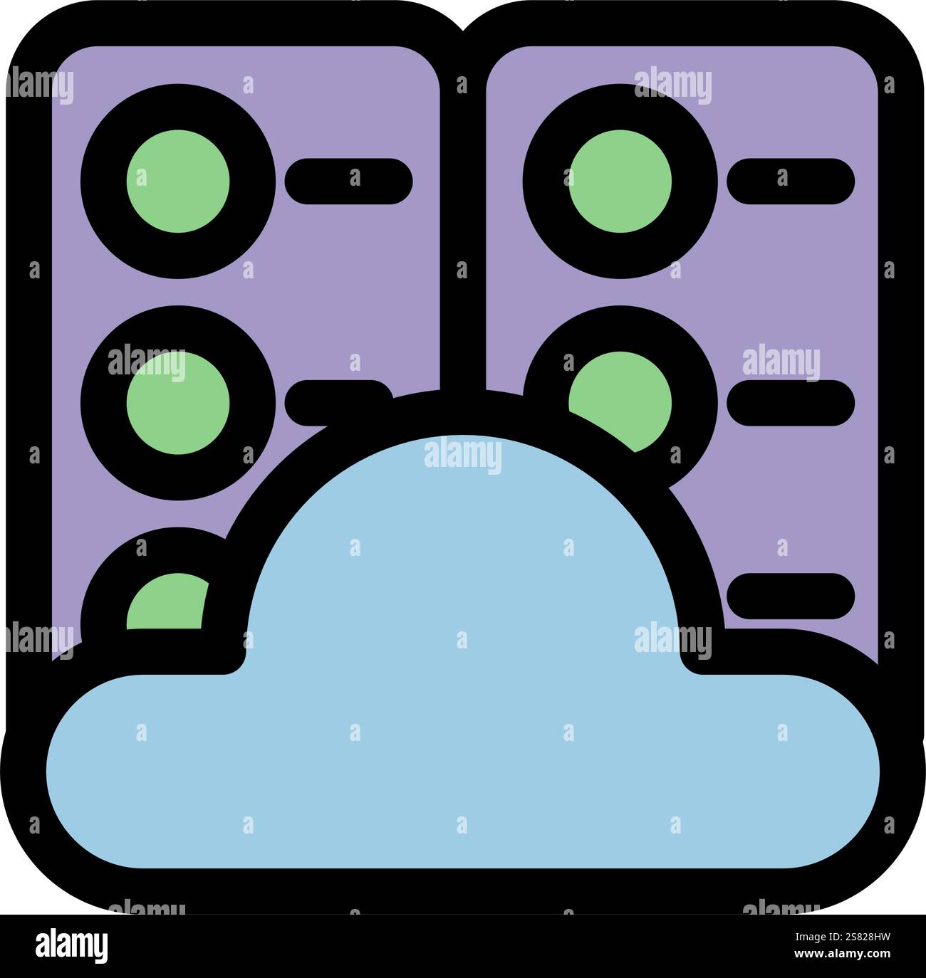 Cloud computing symbol - Cloud computing, cloud infrastructure, technology and network icon ...
