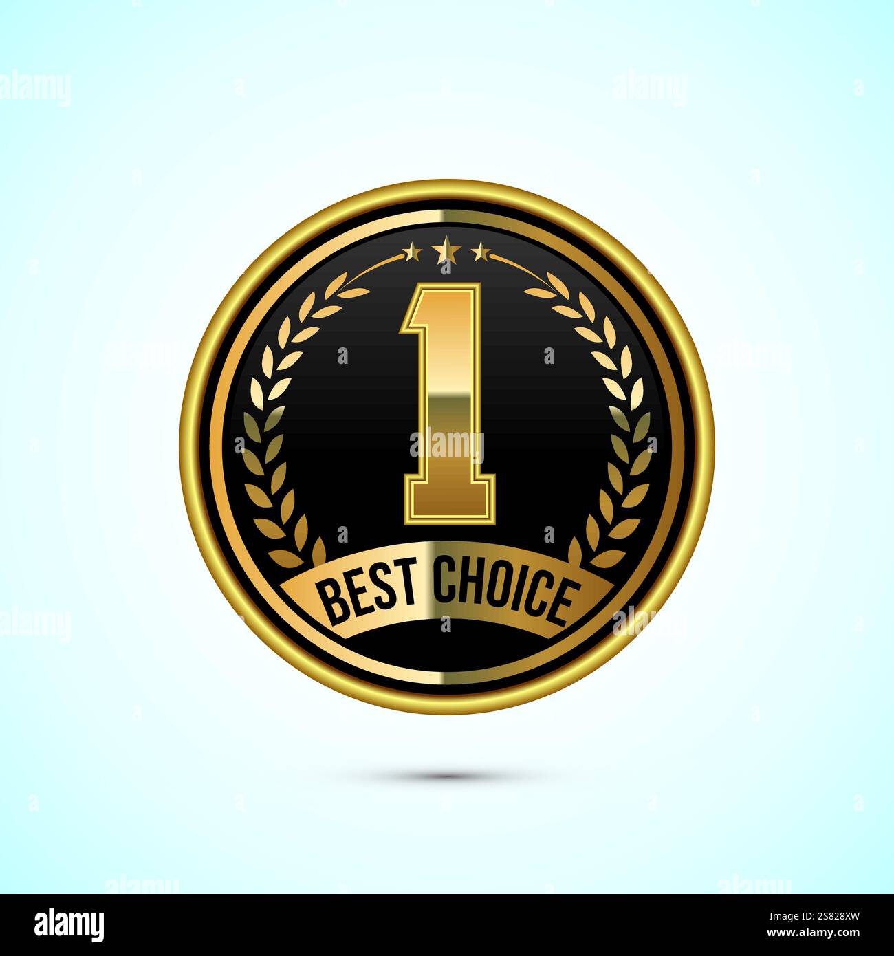 Premium quality best choice golden badge design illustration, Best ...