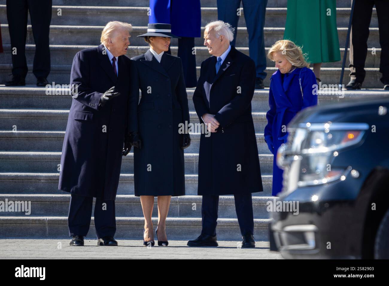 From. left, President Donald Trump, First Lady Melania Trump, former ...