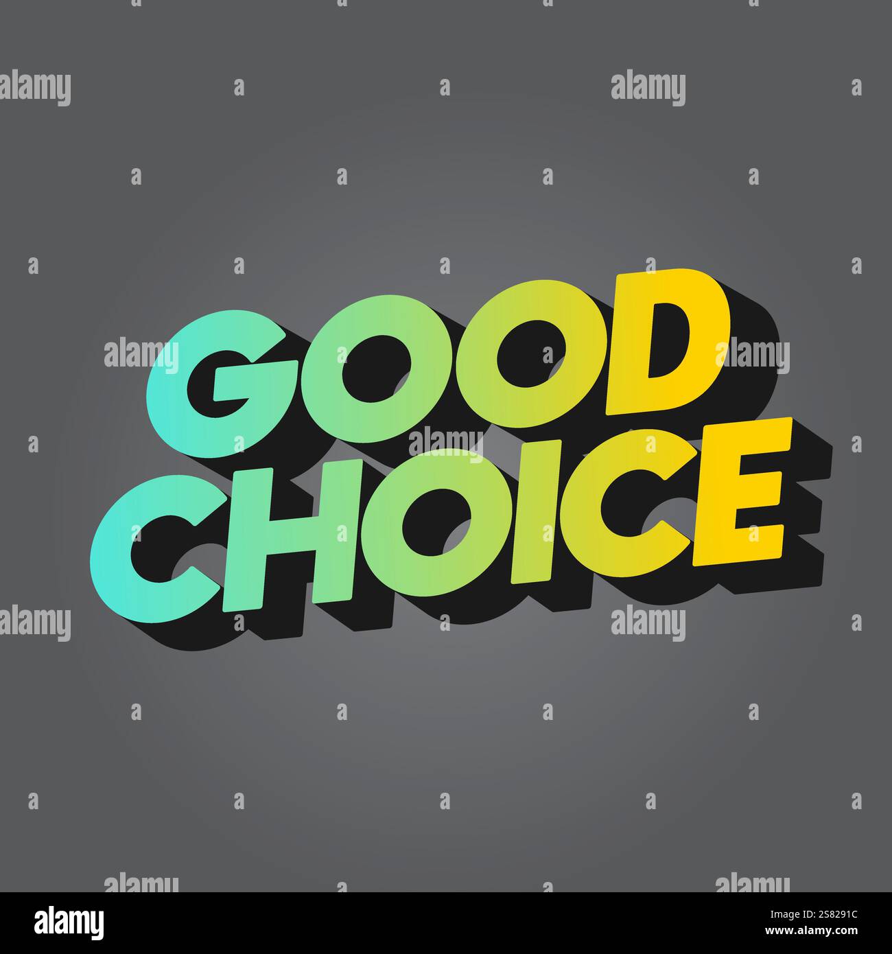 Good choice. text effect design for social media ads purpose Stock ...