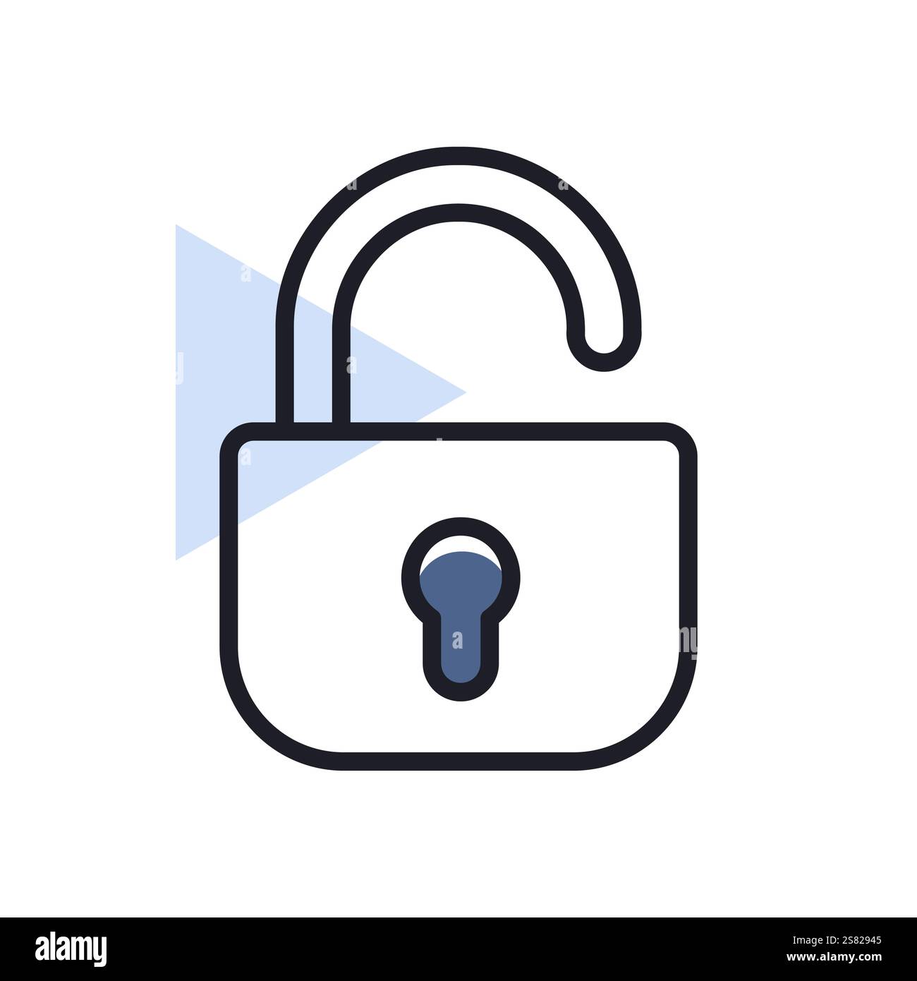 Unlock vector icon. Security, safety, encryption, privacy concept ...