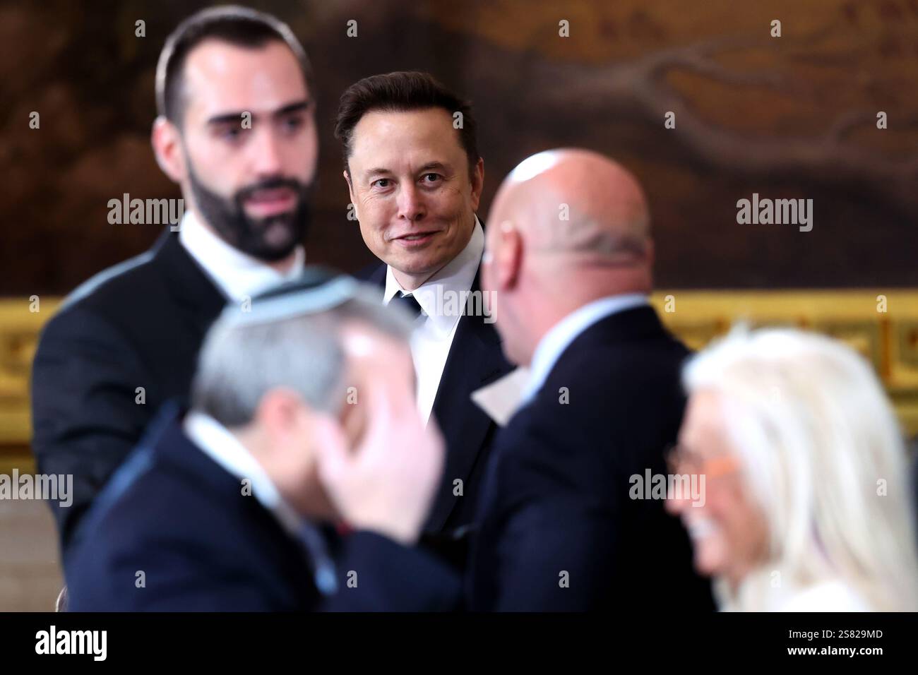 Washington, Dc, USA. 20th Jan, 2025. Elon Musk attends the presidential ...