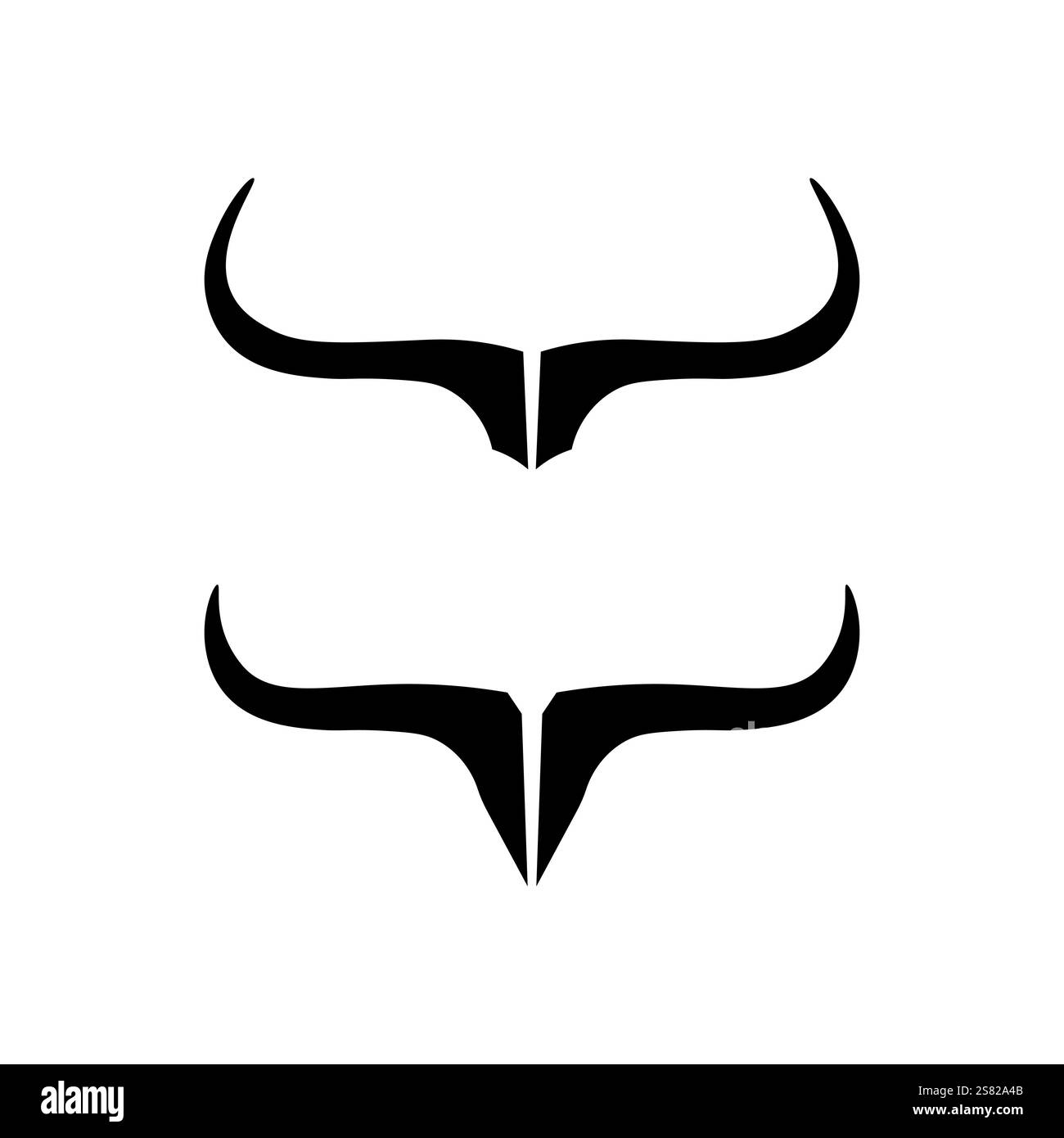 Bull logo and horn symbols cow vector template icons app Stock Vector ...