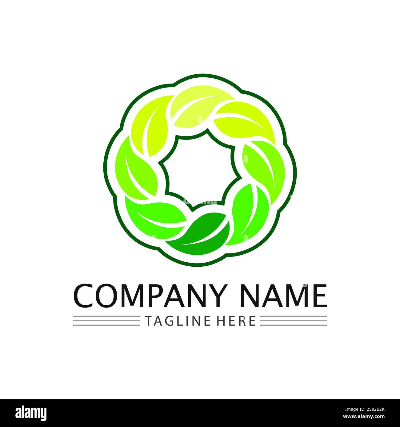 Tree logo icon vector illustration design.Vector silhouette of a tree ...