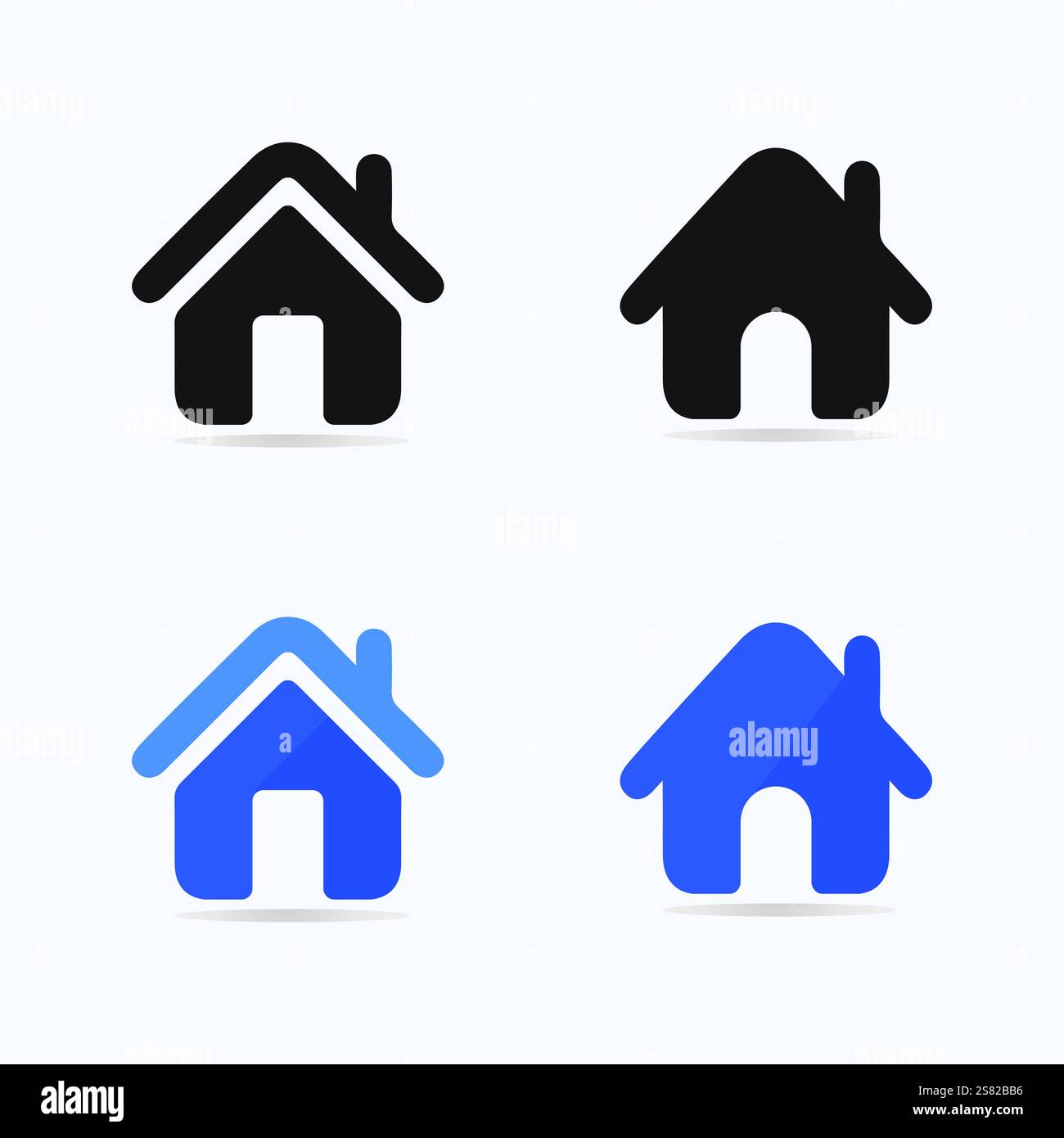 Home logo icon vector illustration design template.Home and house logo ...