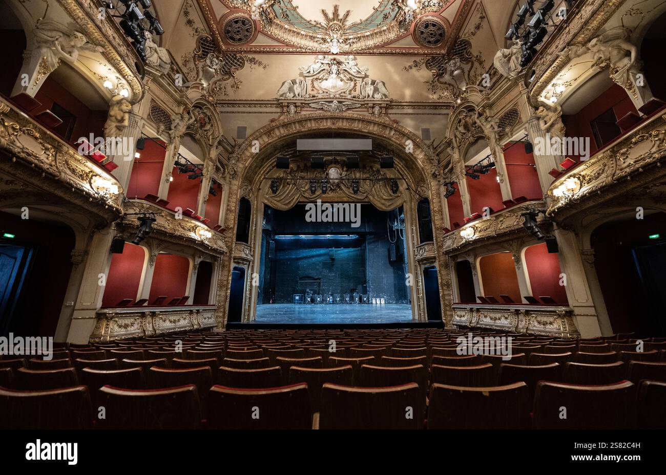 Berlin, Germany. 20th Jan, 2025. View of the stage with the theater ...