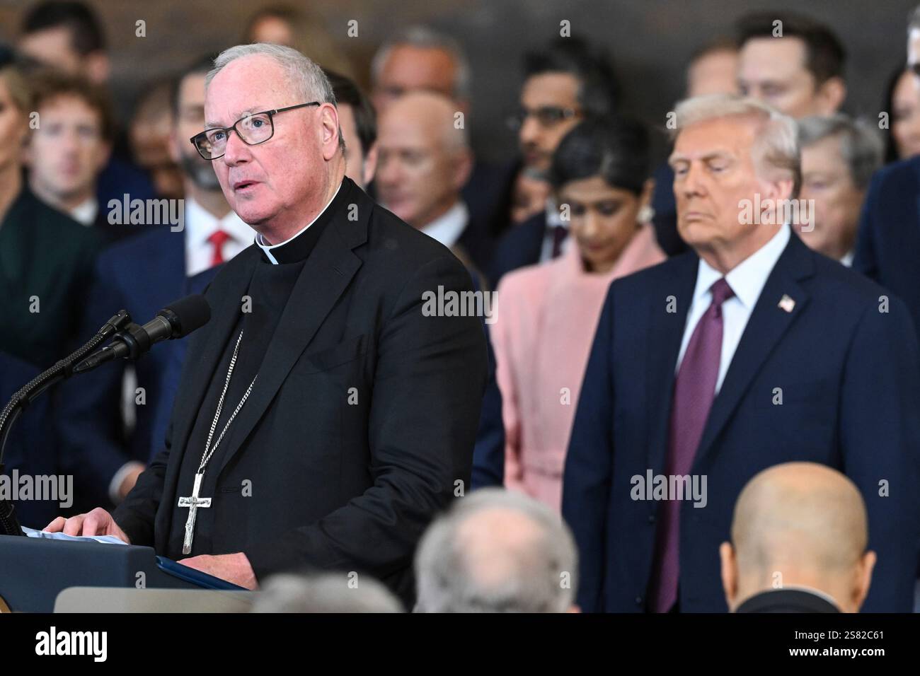 Washington, DC. 20th Jan, 2025. Archbishop of New York Cardinal Timothy ...