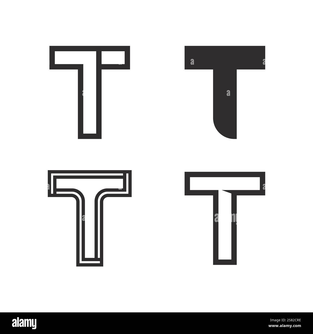 letter T logo image and font T design graphic vector Stock Vector Image ...
