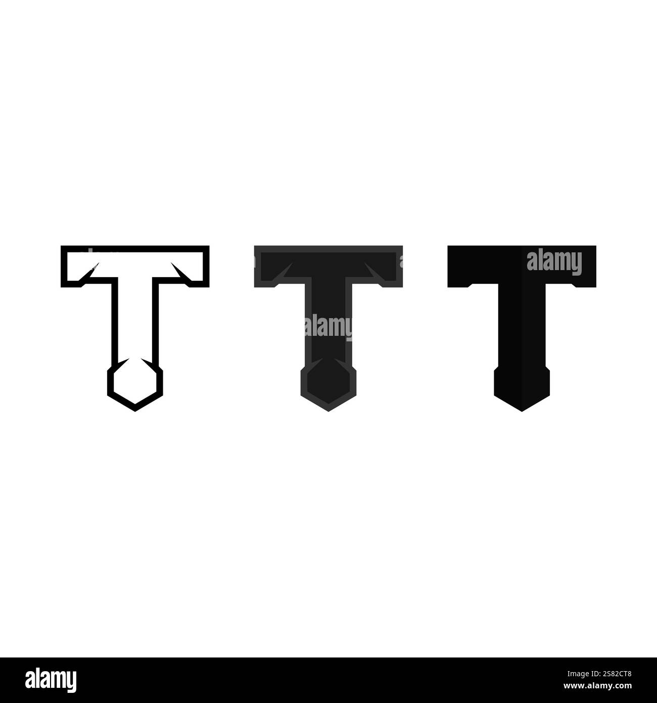 letter T logo image and font T design graphic vector Stock Vector Image ...