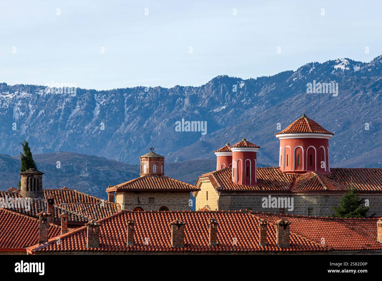 The Aghia Triada ("Holy Trinity") monastery, in the monastic complex of ...