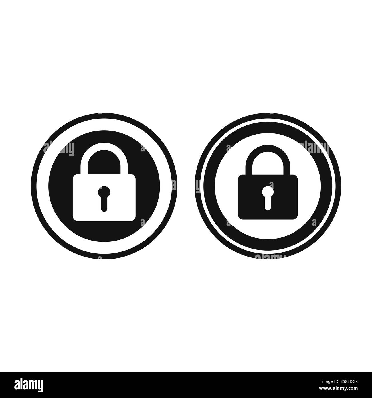 key and lock icon padlock logo and symbol vector design Graphic Stock Vector Image & Art - Alamy