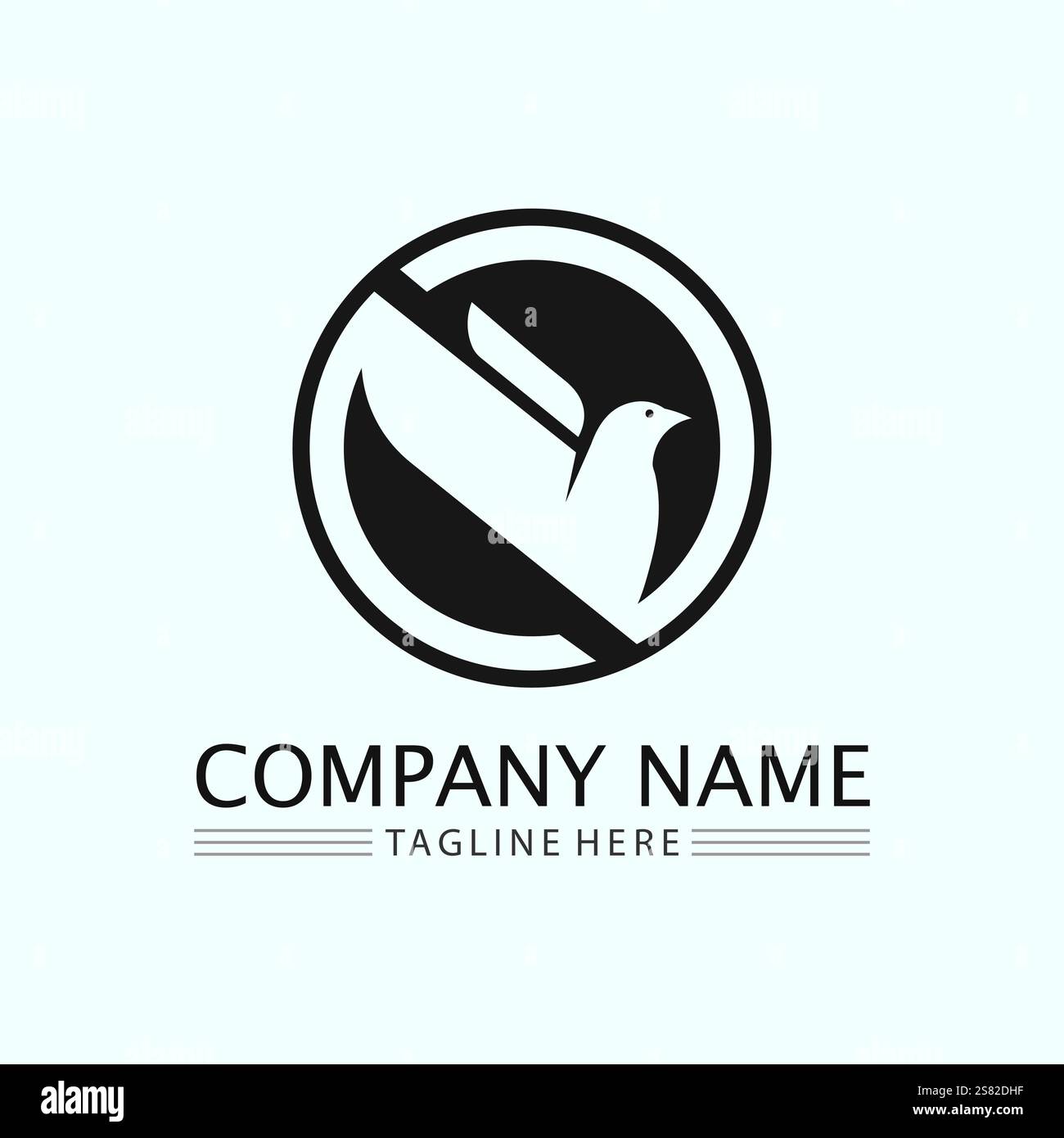 Bird wing Dove Logo Template vector illustration Stock Vector Image ...
