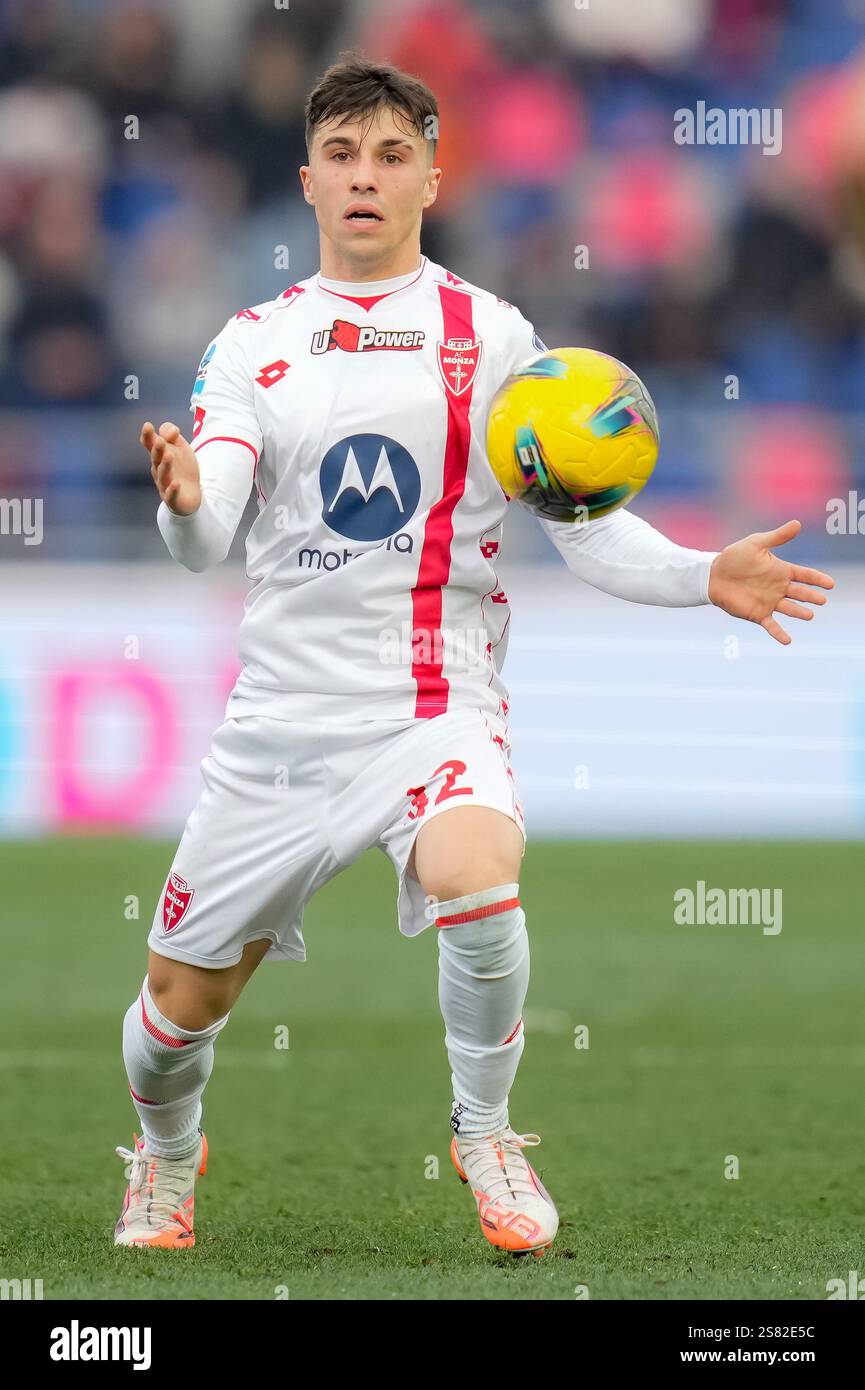 Alessandro Bianco of AC Monza controls the ball during the Serie A ...