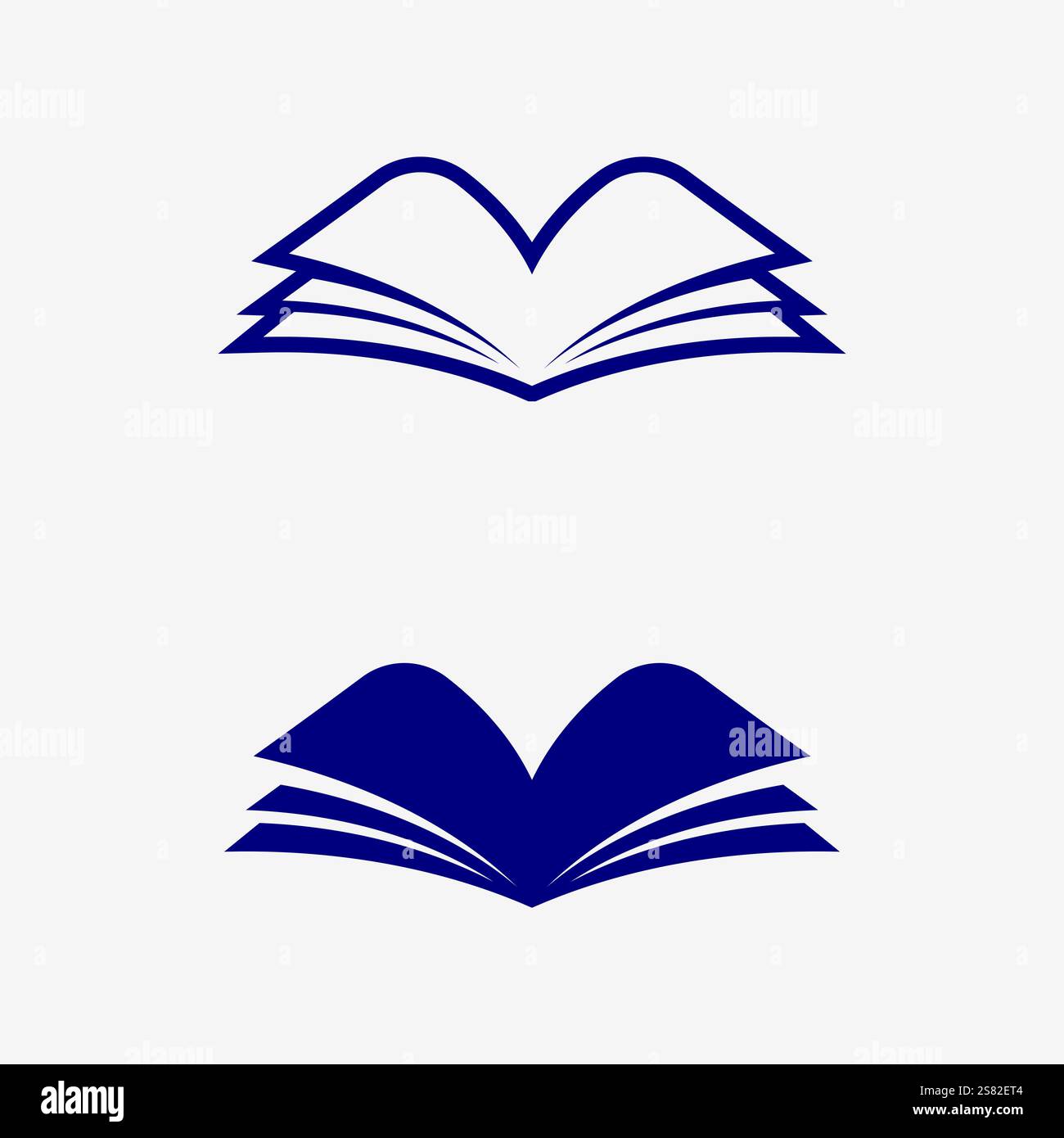 Book logo vector and illustration education icon Stock Vector Image ...