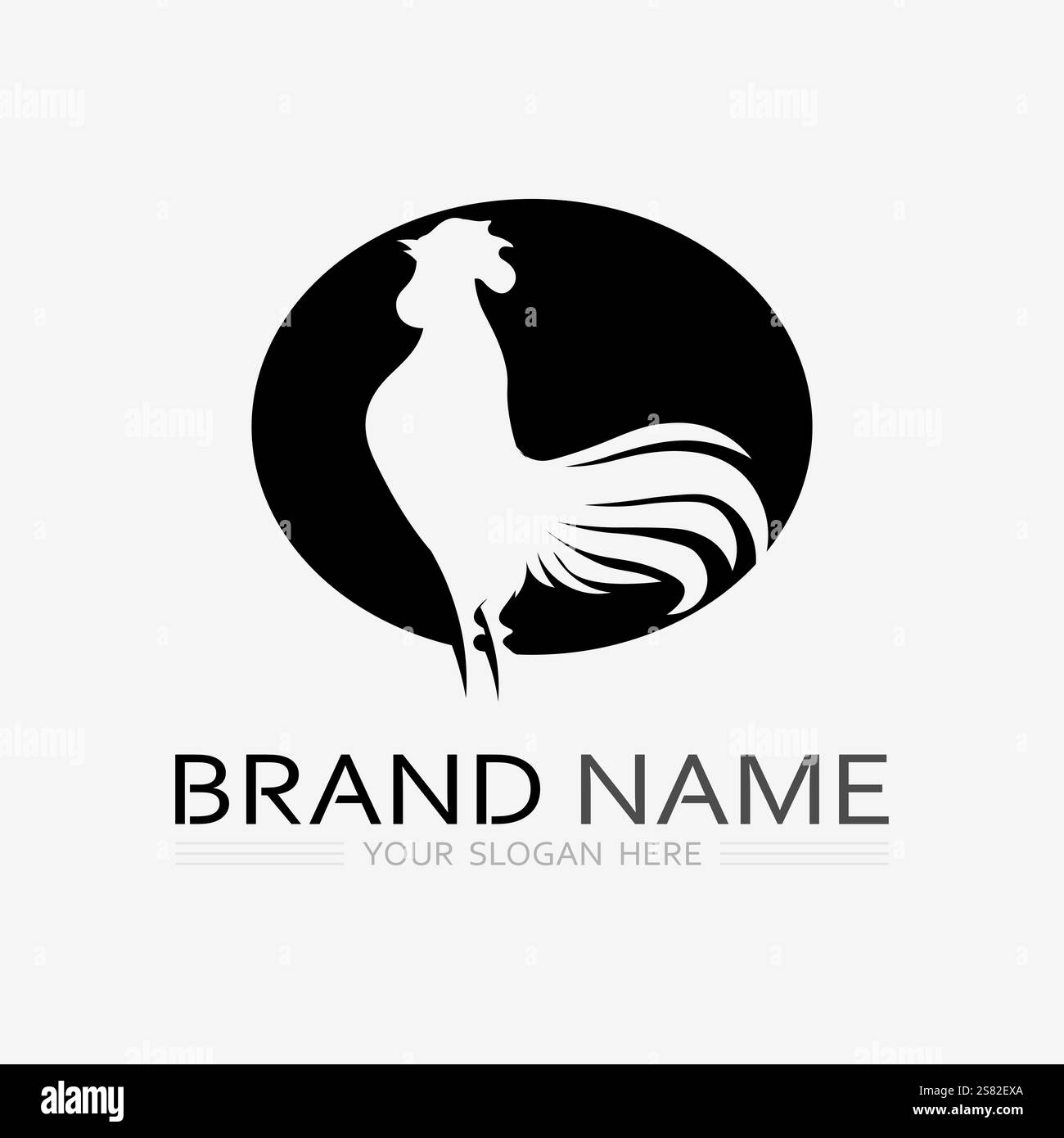 chicken logo rooster and hen logo for poultry farming animal logo ...