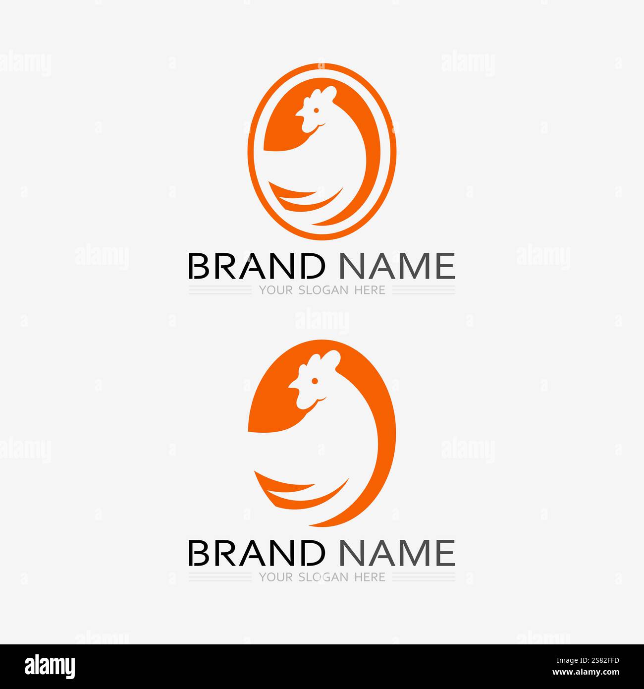 chicken logo rooster and hen logo for poultry farming animal logo ...