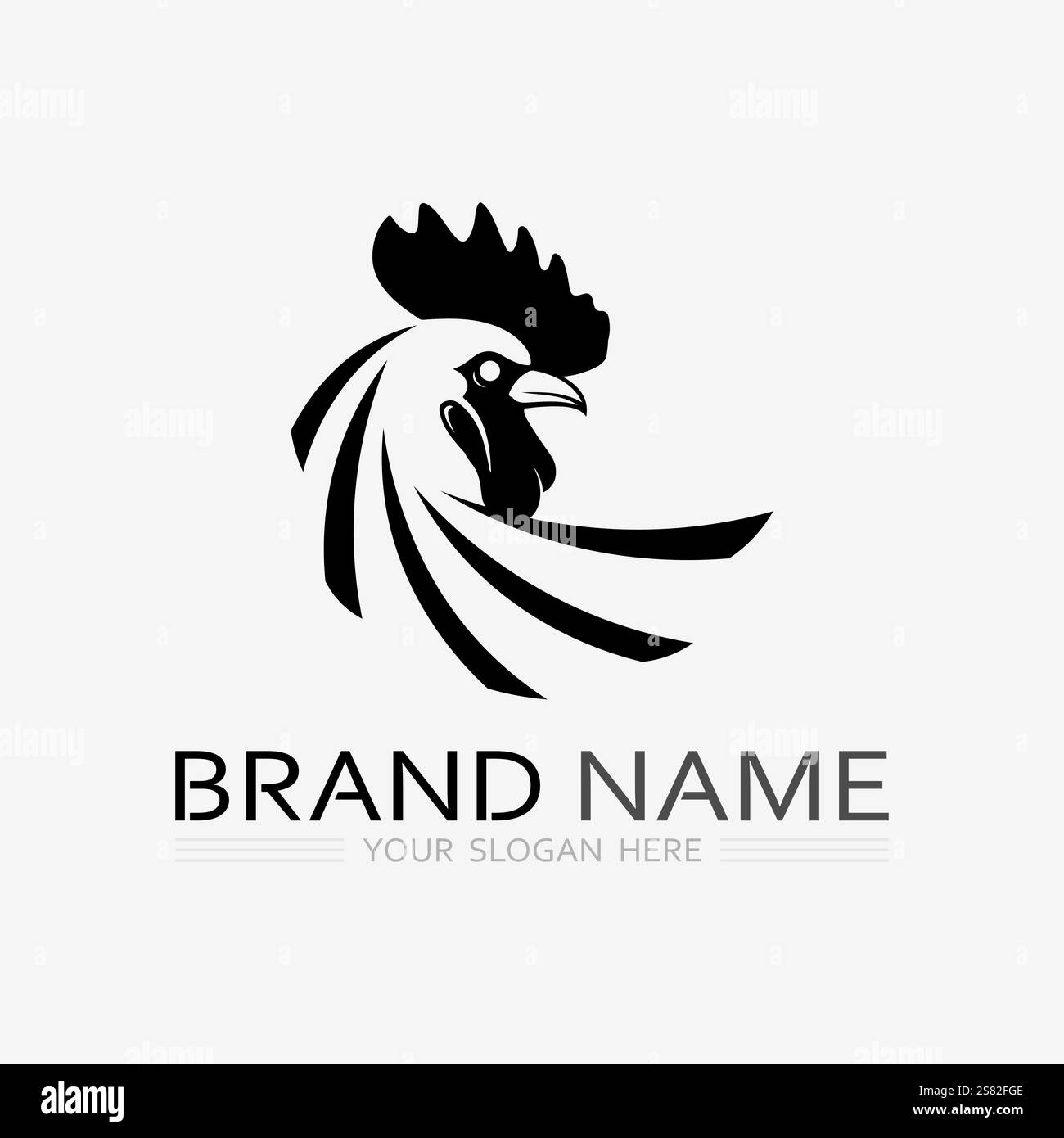 chicken logo rooster and hen logo for poultry farming animal logo ...
