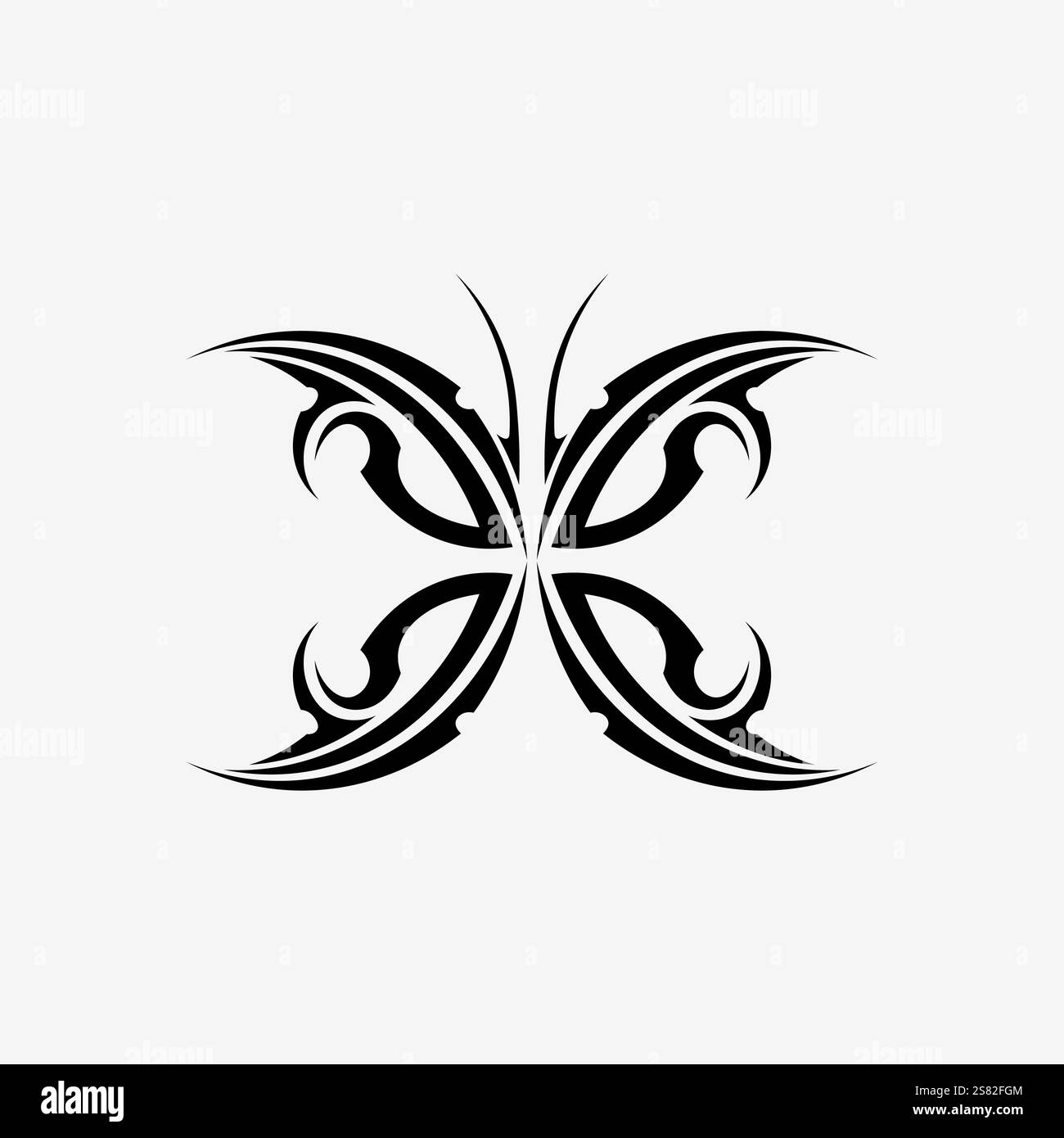 black tribal vector logo design icon and sign tribal Stock Vector Image ...