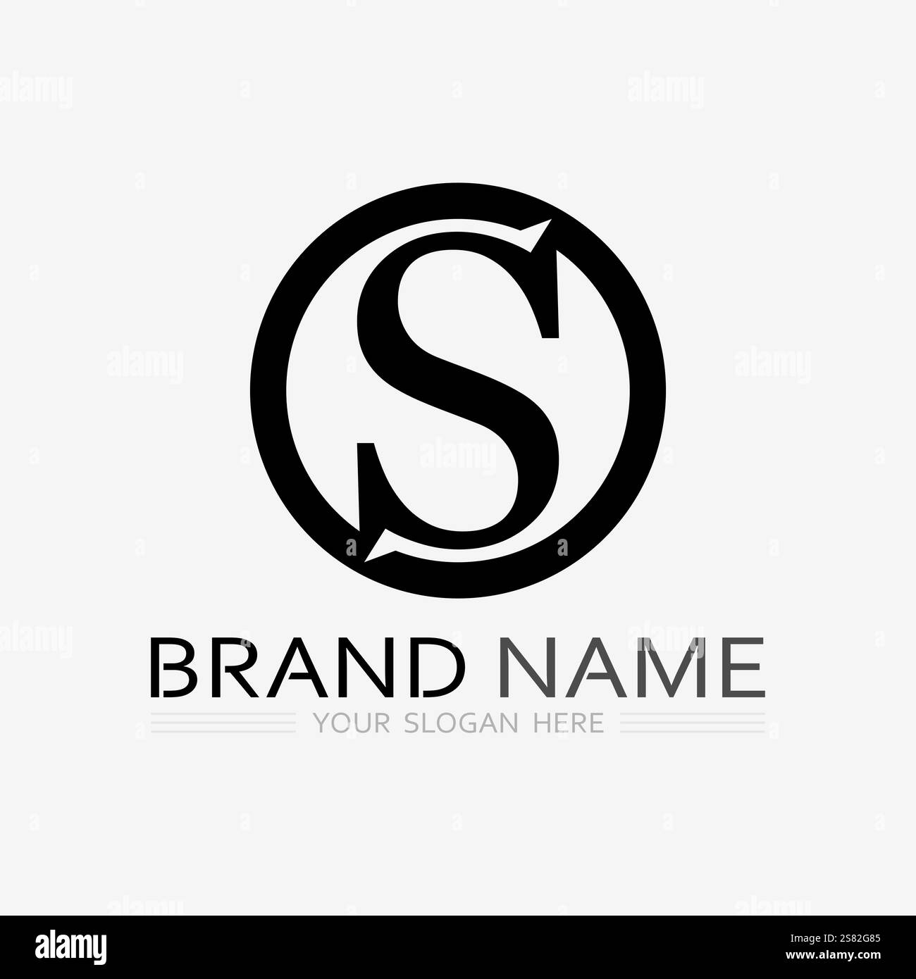 S logo font and S letter logo design vector grahic Stock Vector Image ...