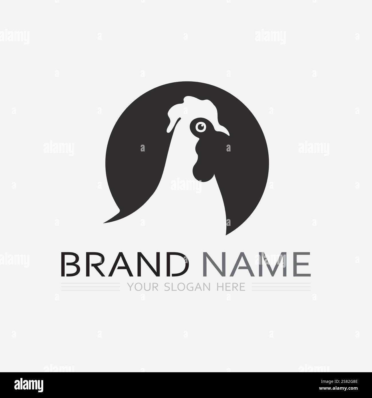 chicken logo rooster and hen logo for poultry farming animal logo ...