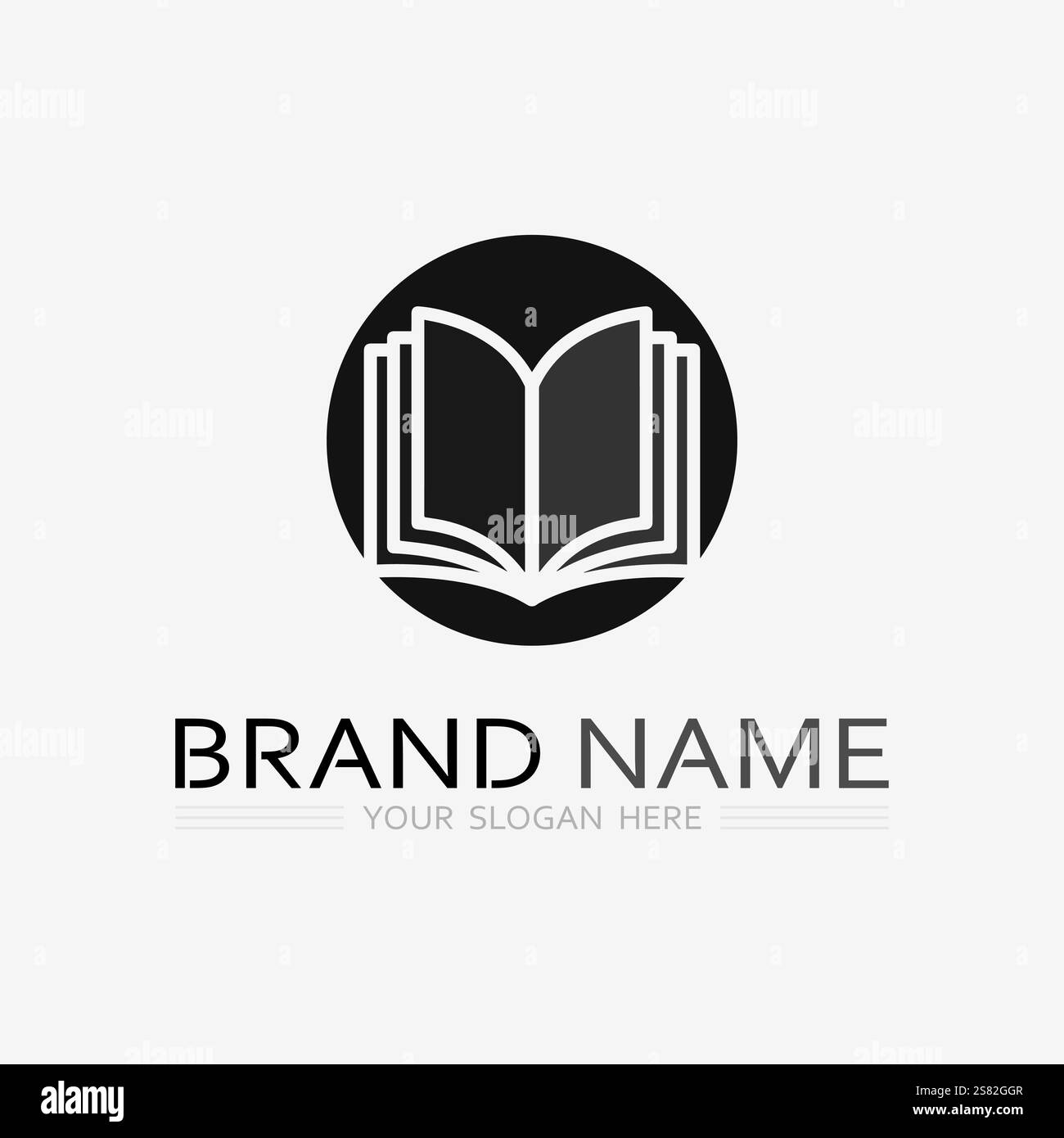 Book logo vector and illustration education icon Stock Vector Image ...