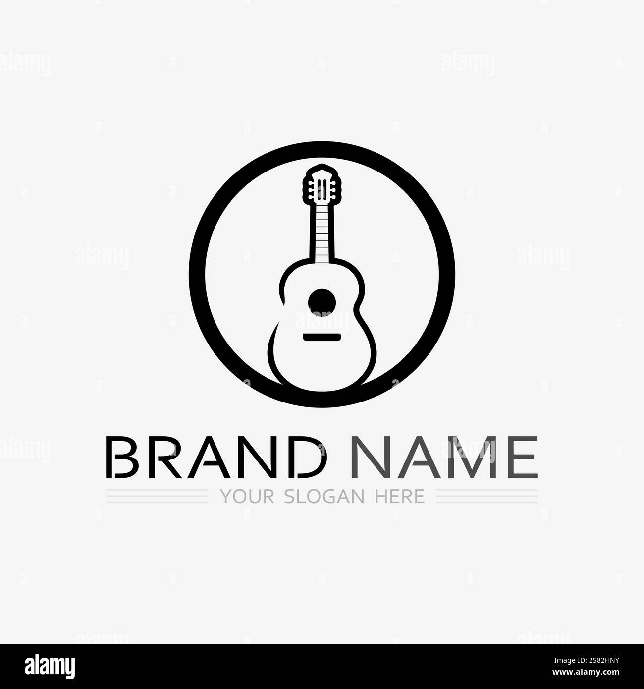 music logo icon vector design illustration template Stock Vector Image ...