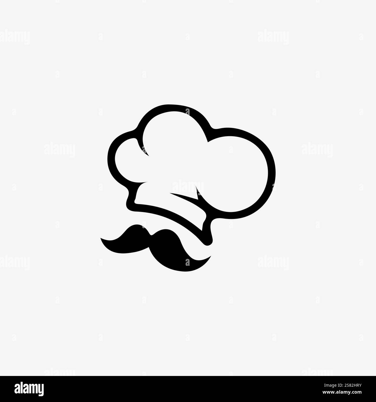 KITCHEN AND CHEF LOGO FOOD ICON RESTO AND CAFE DESIGN VECTOR Stock ...