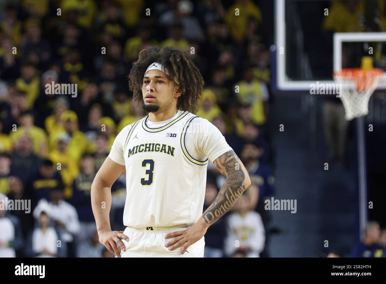 ANN ARBOR, MI - JANUARY 19: Michigan Wolverines guard Tre Donaldson (3 ...