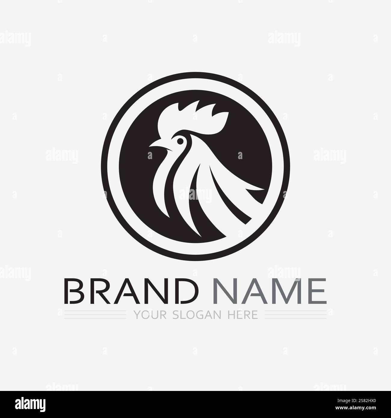 chicken logo rooster and hen logo for poultry farming animal logo ...