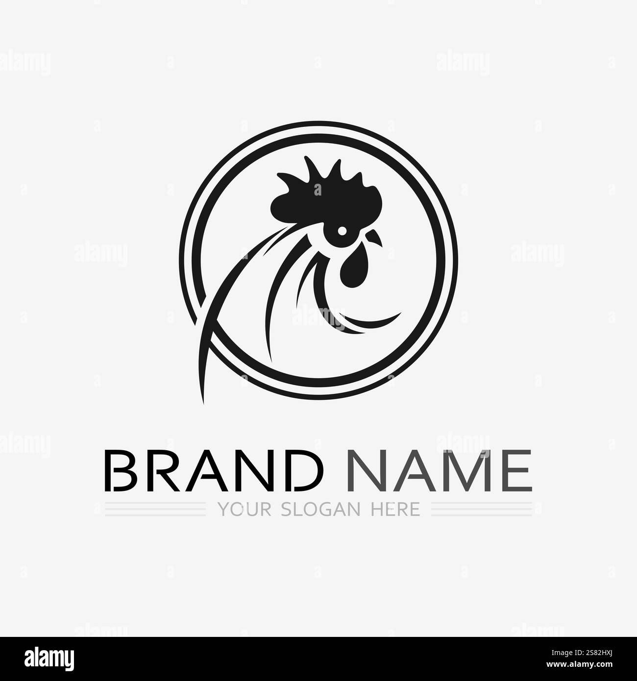 chicken logo rooster and hen logo for poultry farming animal logo ...