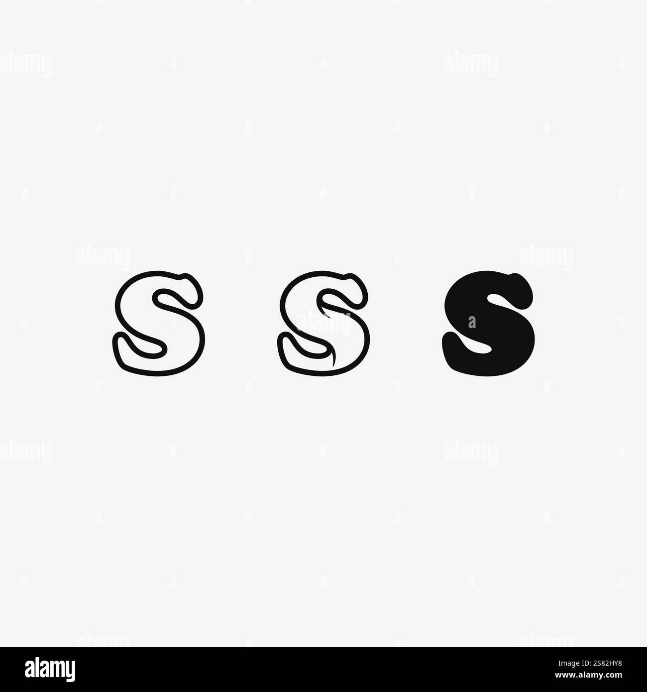 S logo font and S letter logo design vector grahic Stock Vector Image ...