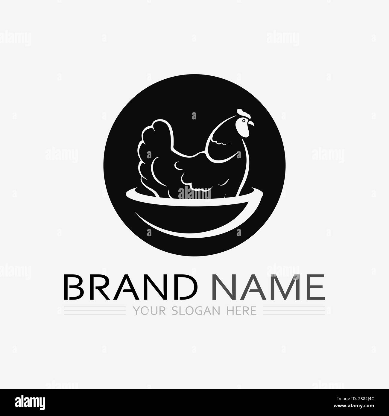 chicken logo rooster and hen logo for poultry farming animal logo ...