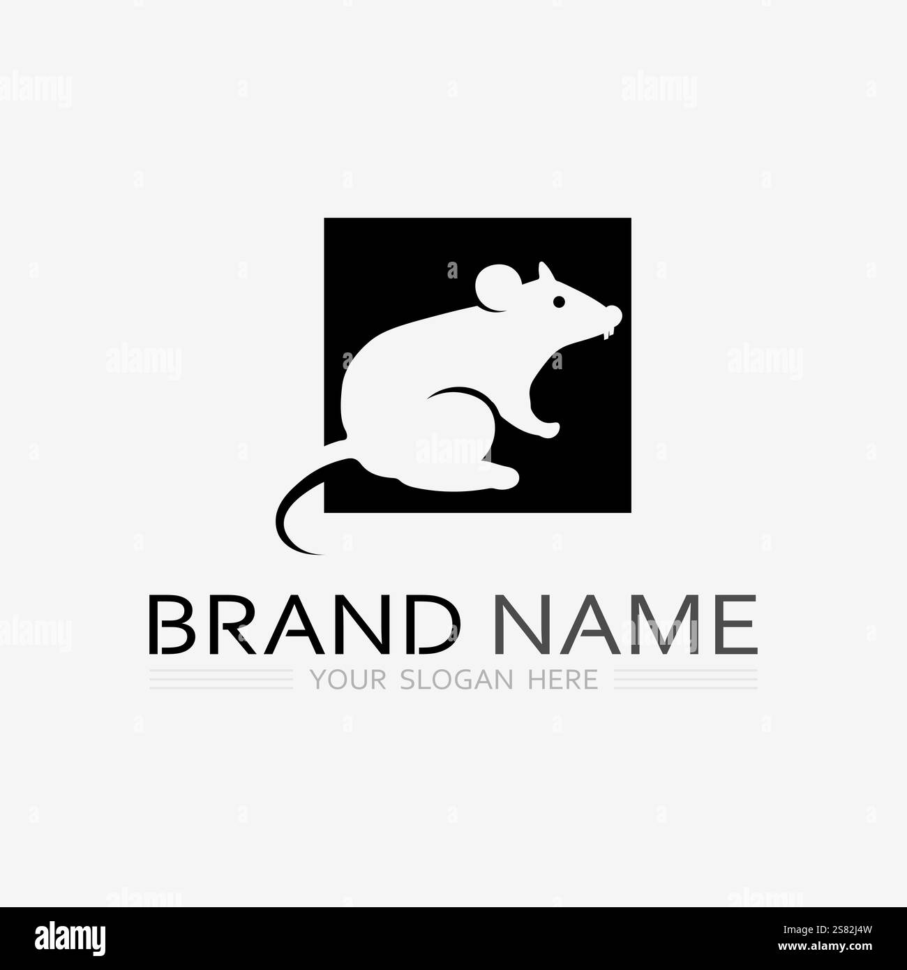 Mouse logo and animal vector design illustration Stock Vector Image ...