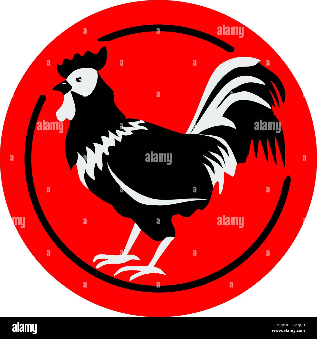 Chinese horoscope rooster Stock Vector Images - Alamy
