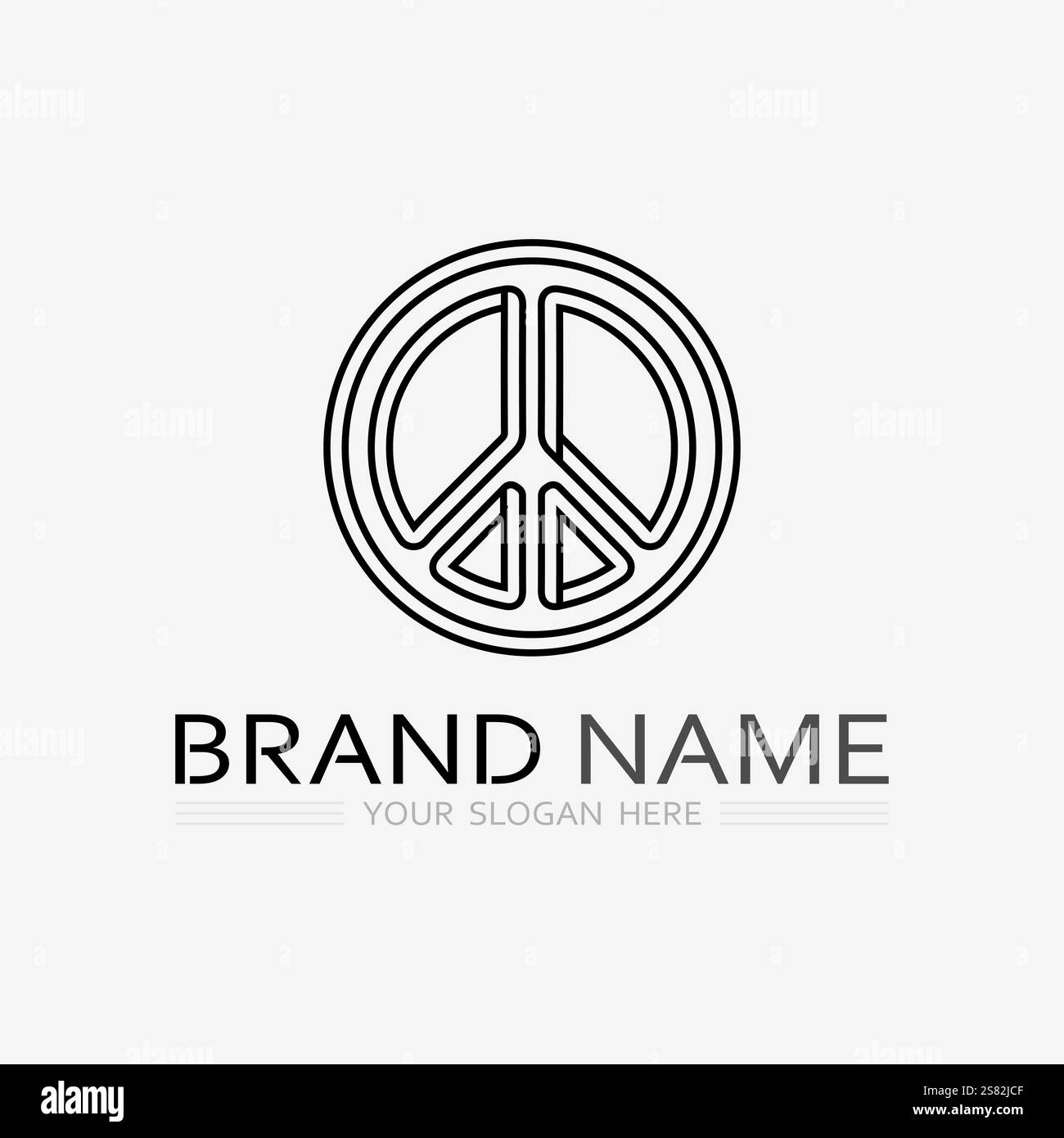 peace logo and design vector illustration concept design Stock Vector ...