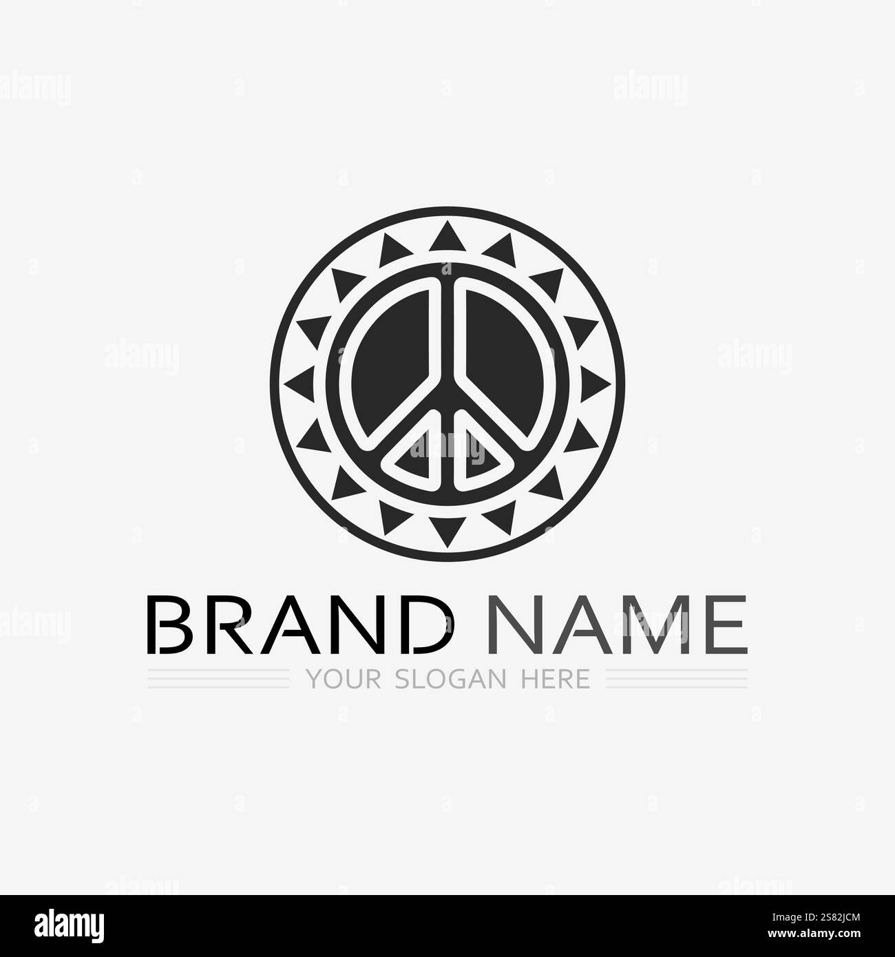 peace logo and design vector illustration concept design Stock Vector ...