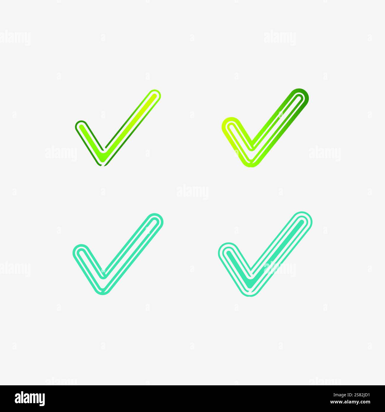 check mark logo icon and symbol checklist design vector Stock Vector ...